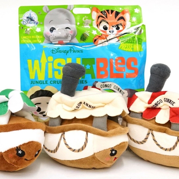 Disney | Toys | Disney Wishables Jungle Cruise Series Mystery Plush Set ...